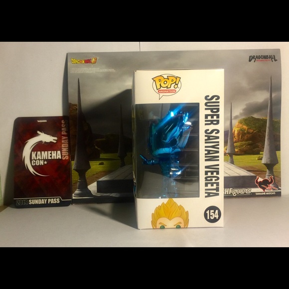 Other | Funko Pop Vegeta Blue Chrome Signed Chris Sabat | Poshmark